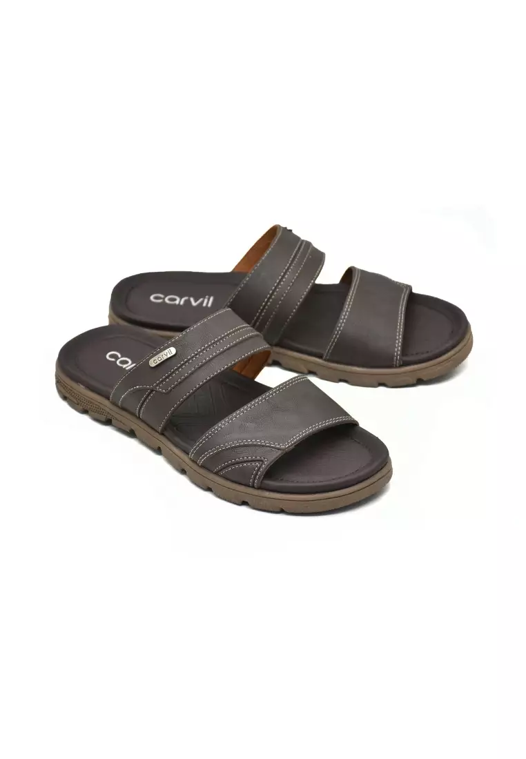 Jual Carvil Carvil Sandal Pria Thomhaye-02 M Dark Brown Original 2026 ...