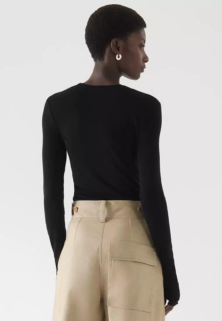 Buy COS Long-Sleeve Wool Top 2025 Online | ZALORA Philippines