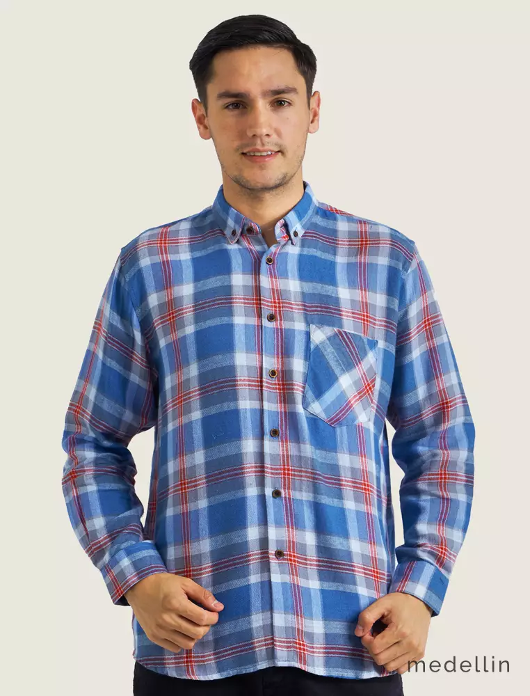 Jual Medellin MEDELLIN Kemeja Flanel / Flannel Pria Lengan Panjang ...