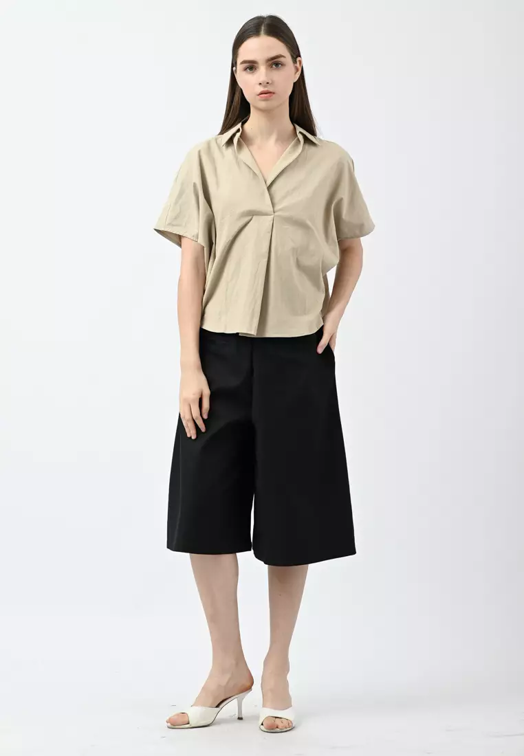 Buy Plain B. Collar Shirt Online | ZALORA Malaysia