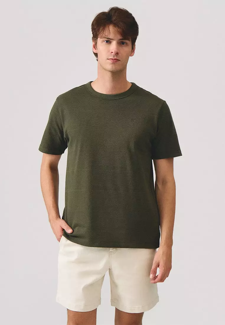 Buy REGATTA Regular Fit Popcorn Striped T-Shirt 2026 Online | ZALORA ...