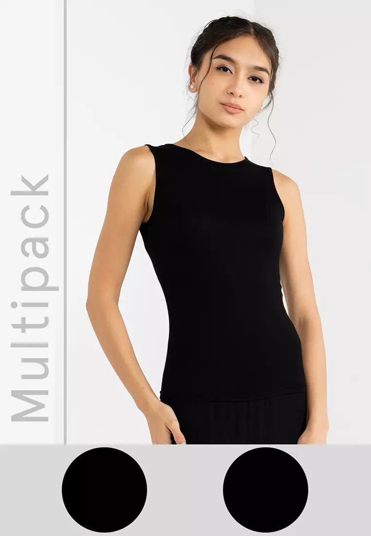 Buy ZALIA BASICS Round Neck Inner Pack of 2 2025 Online | ZALORA