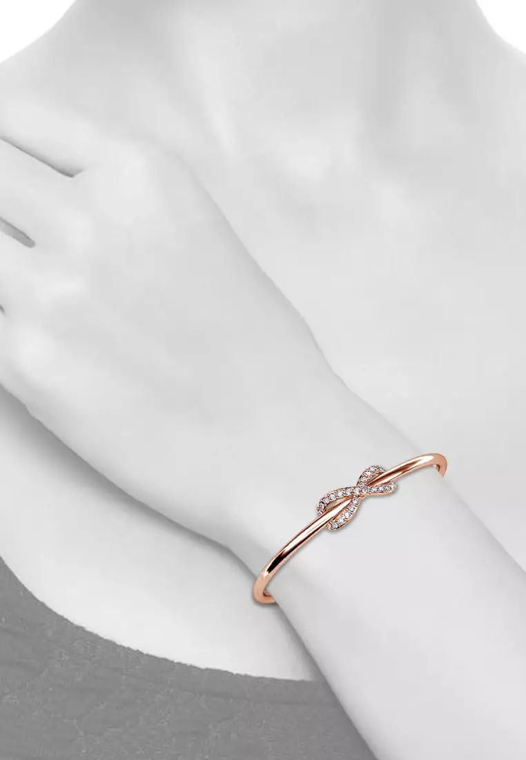 Buy Krystal Couture Infinity Knot Bangle Embellished with SWAROVSKI ...