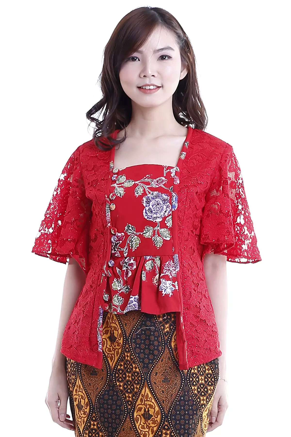 Jual DhieVine Batik Soraya Encim Merah Kebaya Original 2025 | ZALORA ...