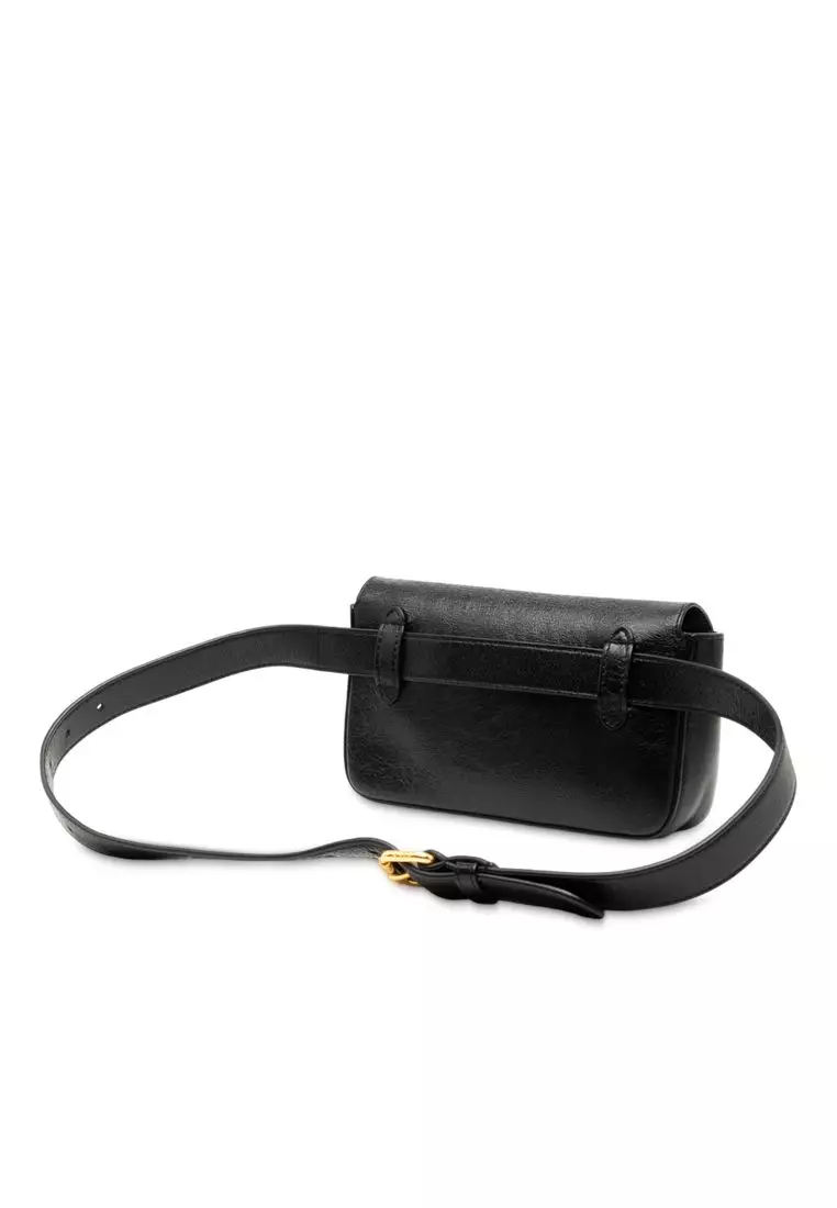 Buy Fendi Pre-Loved Fendi Leather Ff Logo Baguette Belt Bag 2026 Online ...