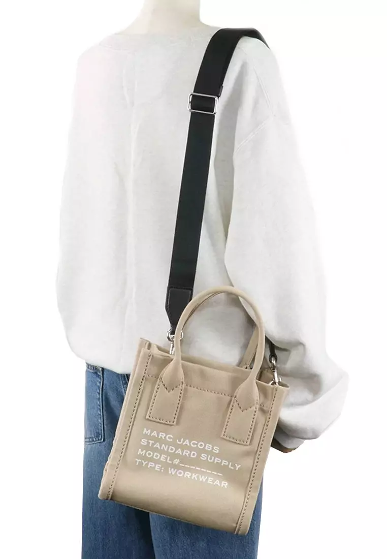 Buy Marc Jacobs Canvas Standard Supply Small Tote Bag in Beige ...