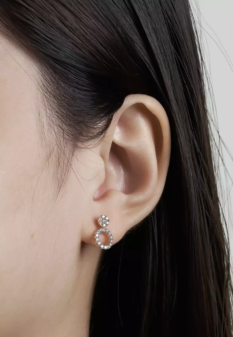 Buy TOMEI TOMEI Charlie Earrings, Rose Gold 750 Online | ZALORA Malaysia