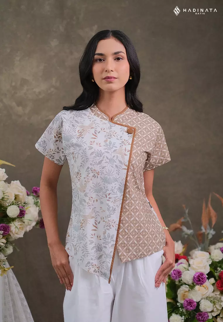 Jual Hadinata Batik Hadinata Batik Premium Blouse Batik Wanita Lengan ...