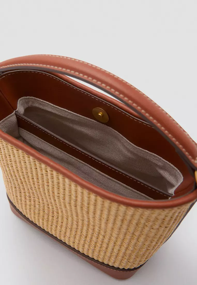 Buy Mango Raffia-Effect Bucket Bag 2025 Online | ZALORA Philippines
