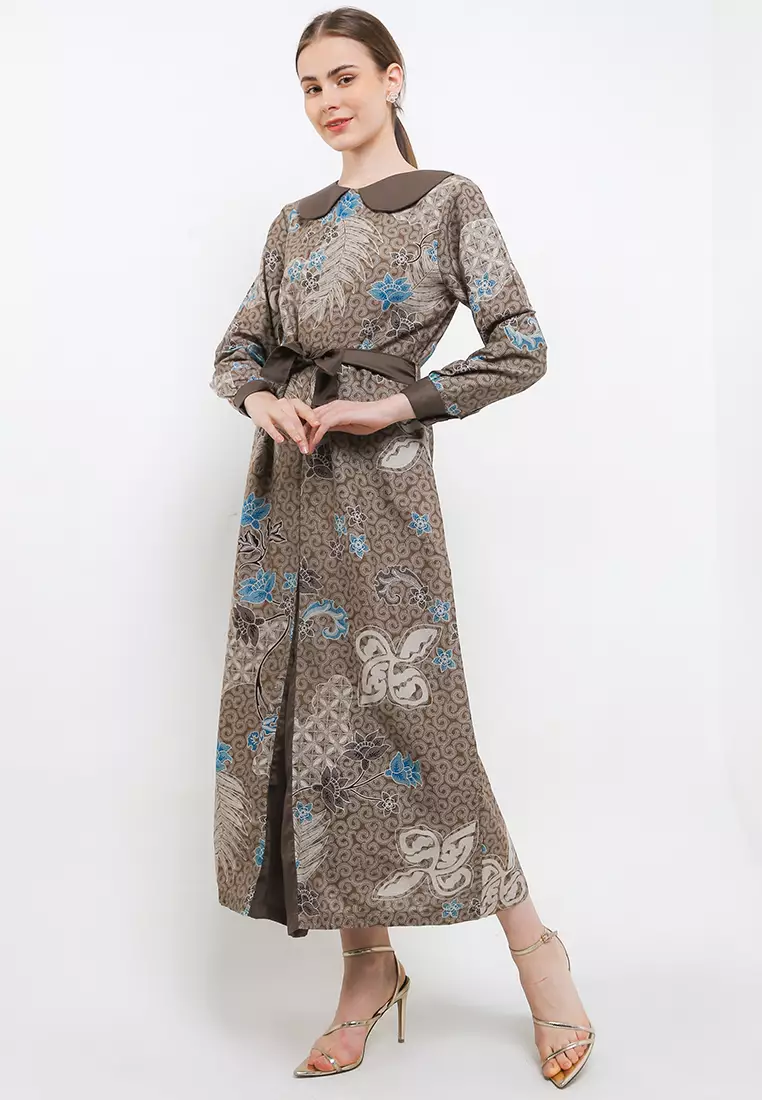 Jual Krisna Batik Amira Gamis Batik Katun Lengan Panjang Original 2025 | ZALORA Indonesia
