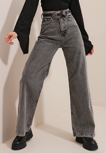 Alacati High Waist Wide Leg Jeans Zalora Malaysia