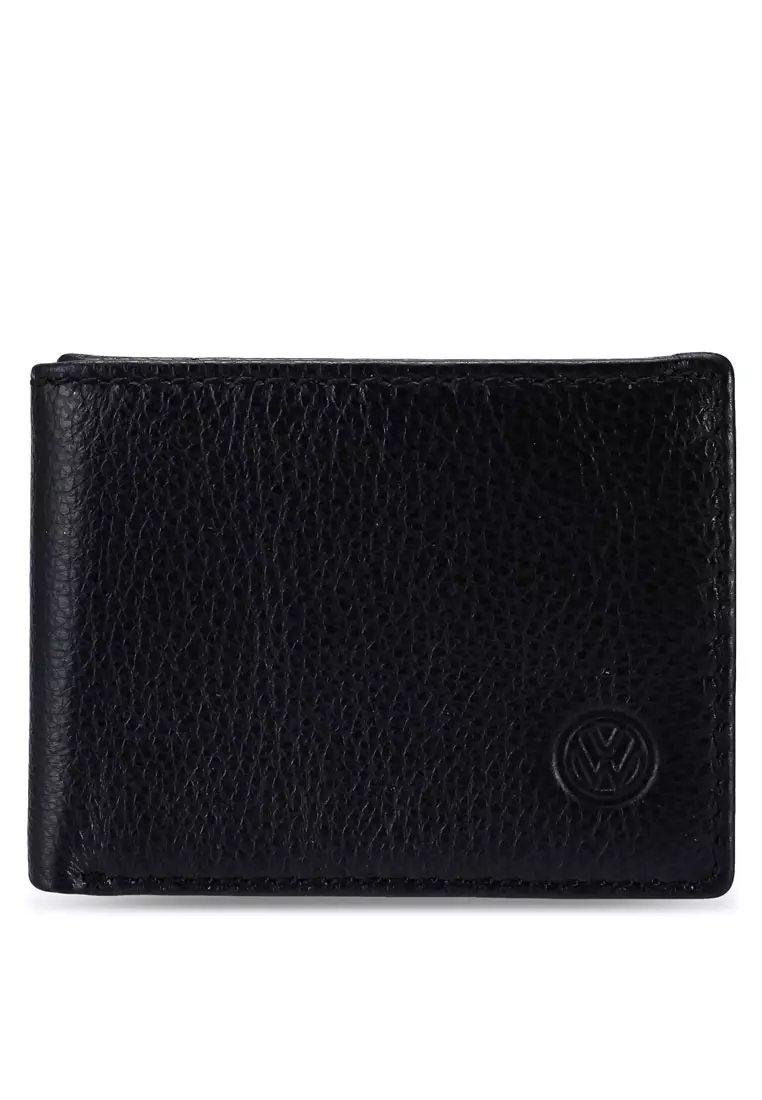Buy Volkswagen Men's RFID Bi Fold Genuine Leather Center FlapShort ...