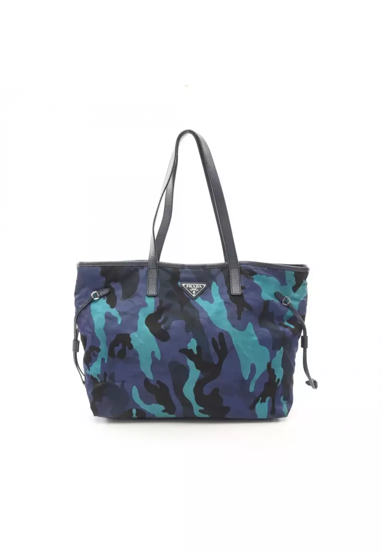 Buy Prada Pre-Loved Prada Shoulder bag tote bag camouflage Nylon ...