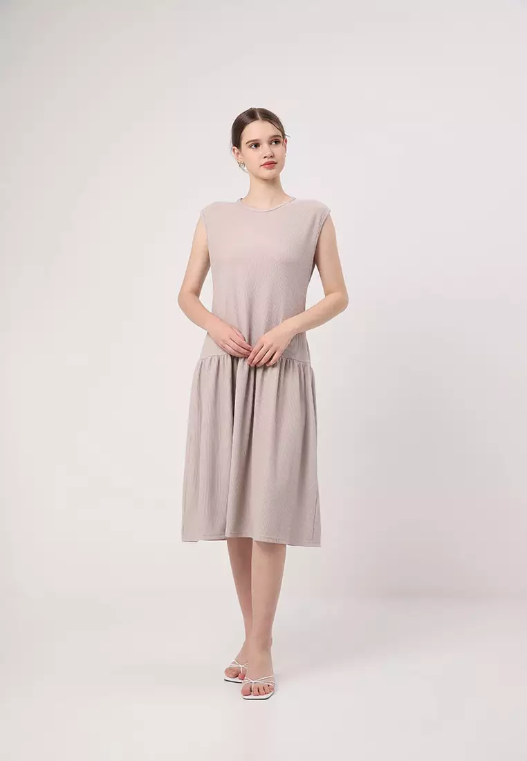 Jual Berrybenka Label Sofia Odelle Dress Grey Original 2024 | ZALORA ...
