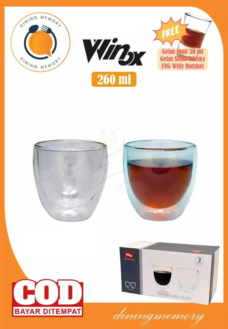Jual Luminarc Gelas Double Wall Winox Mug - 2 Pcs/Set - 260ml Original 2024 | ZALORA Indonesia