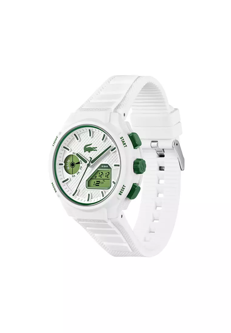 Buy Lacoste LC33 Men's Watch White Silicone Strap - White Dial 2011364 ...