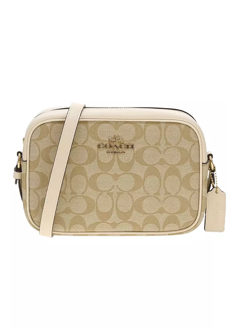 Coach Jamie Camera Bag In Signature Canvas Light Khaki Chalk CR135 2024 ...