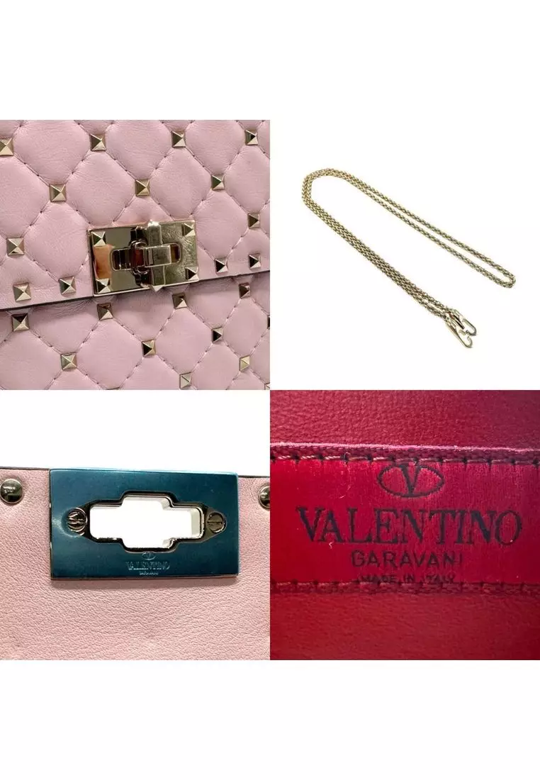 Buy Valentino Pre-Loved Valentino Garavani Pink Leather Rockstud 2025 ...