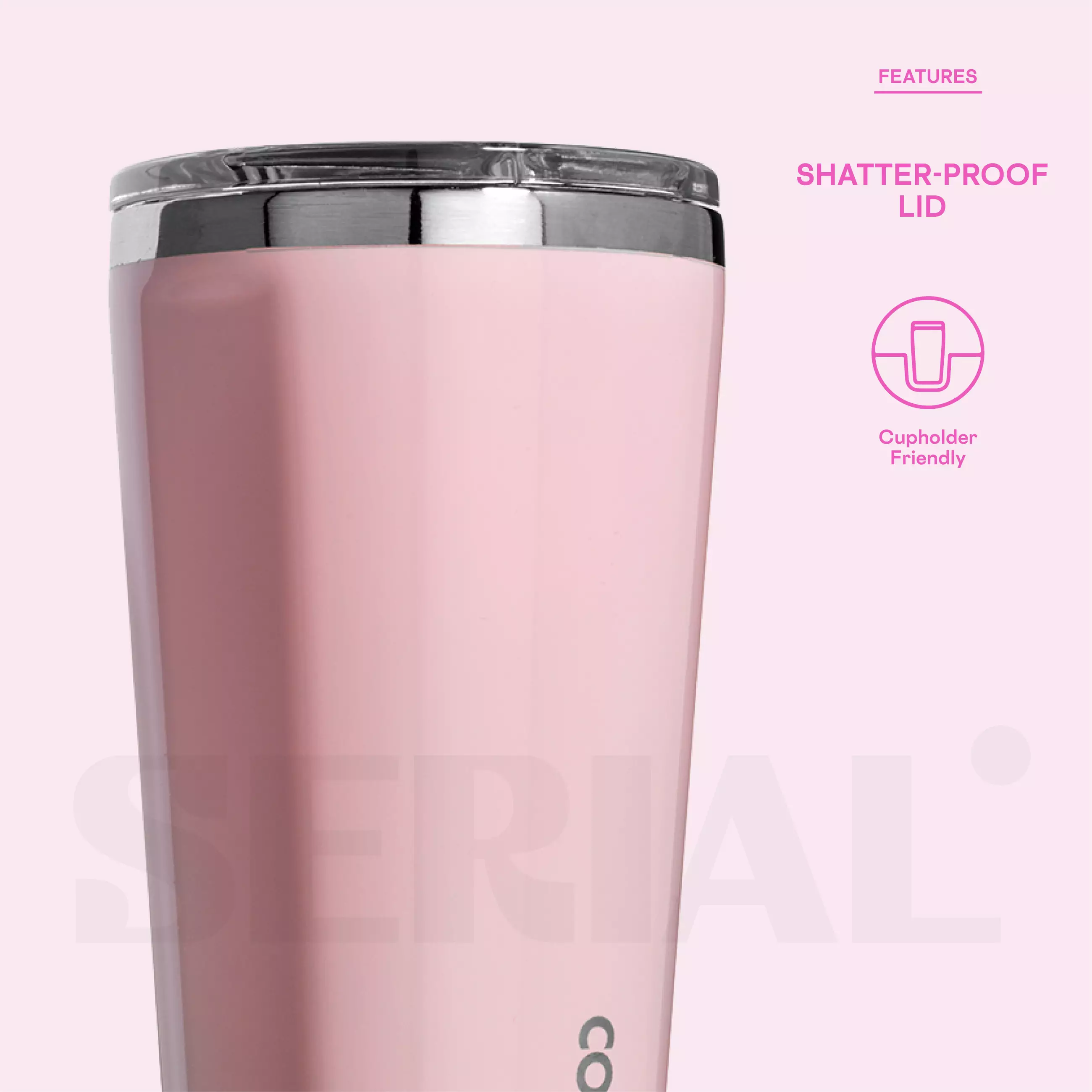 Jual Corkcicle CORKCICLE® Tumbler 16oz - Classic Rose Quartz Original ...