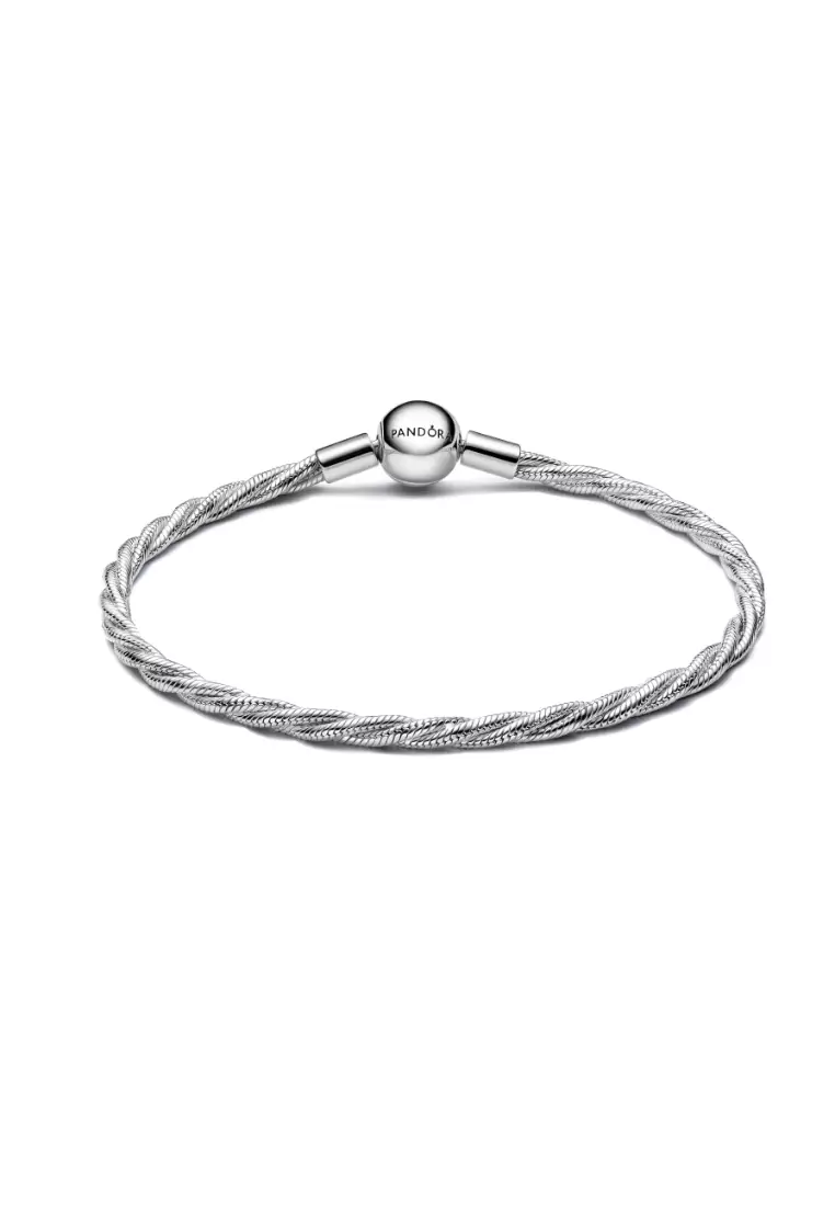 Buy Pandora Round Clasp Twisted Snake Chain 2026 Online | ZALORA ...