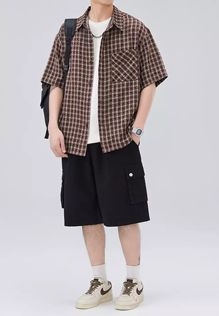 Buy Twenty Eight Shoes Loose Casual Plaid Shirt AY-D1358 2026 Online ...