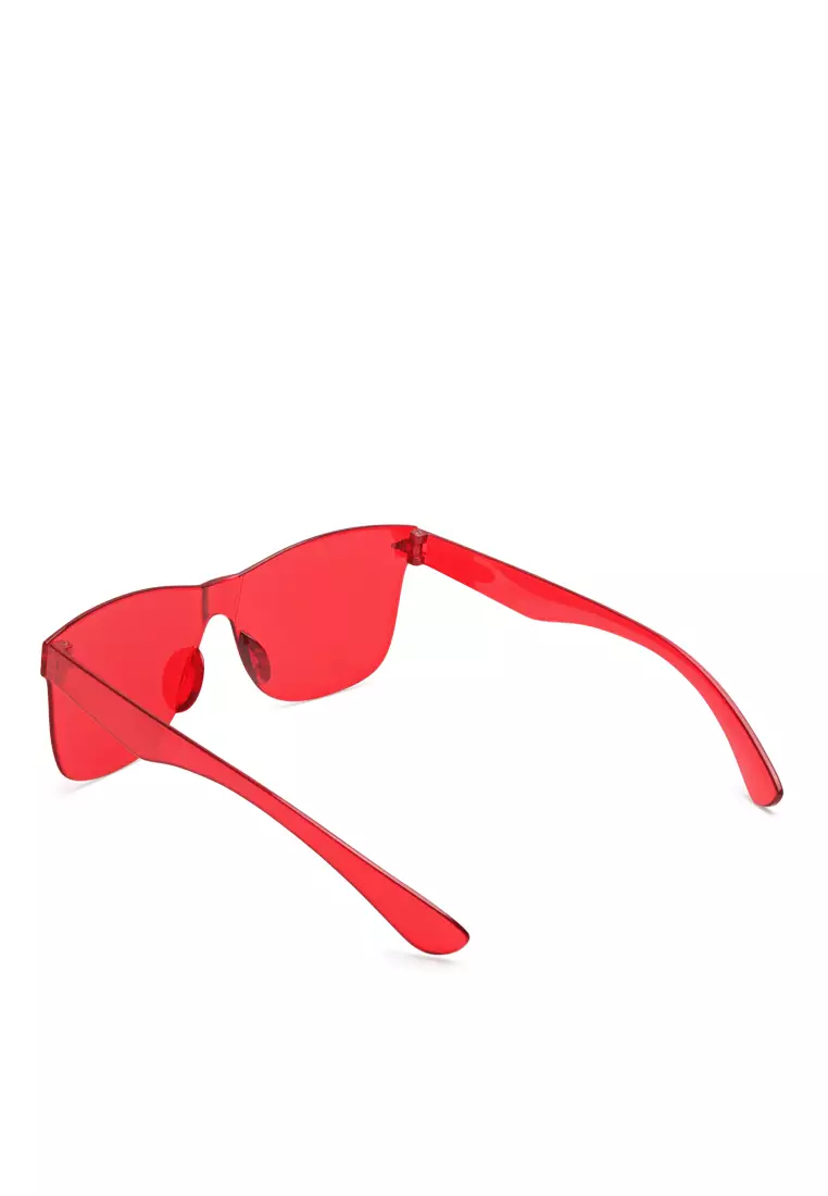 Jual London Rag Kacamata Bingkai Pop Binge Square berwarna Merah ...