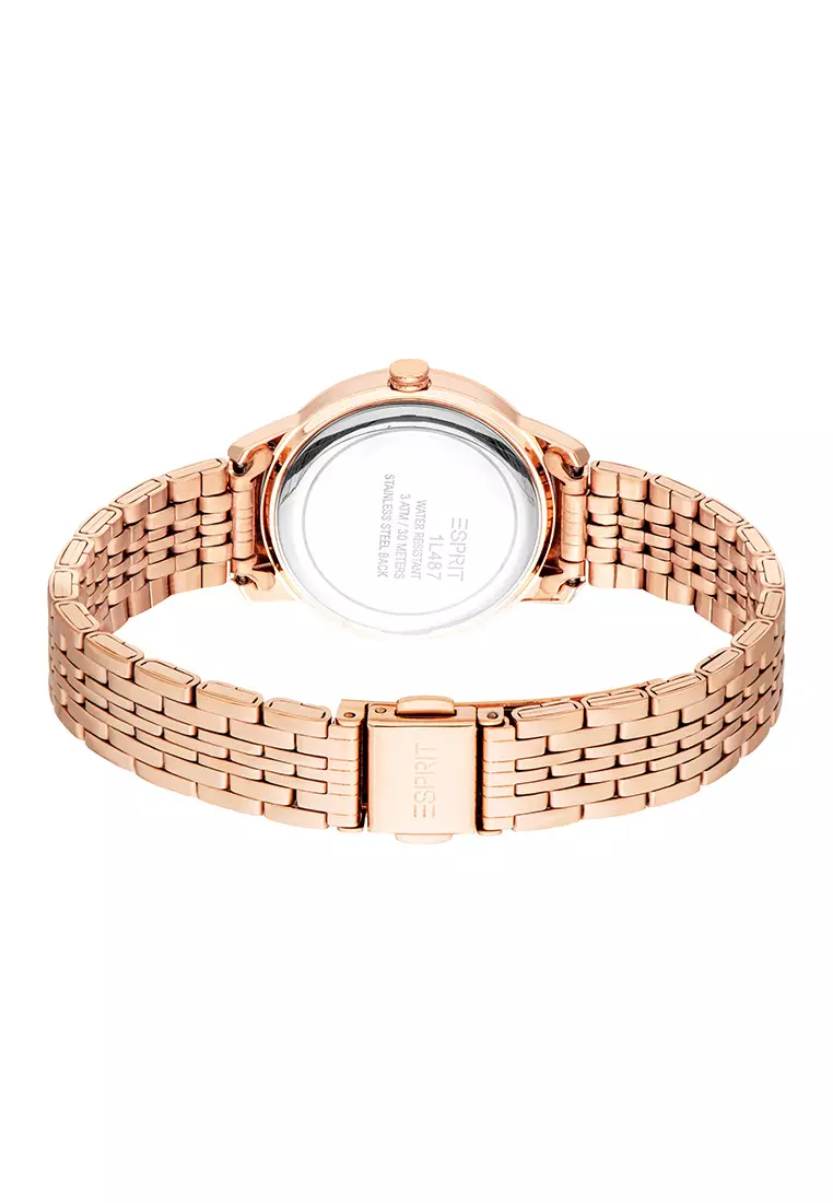 Buy ESPRIT Esprit Elliana Rose Gold Stainless Steel Analog Watch For ...