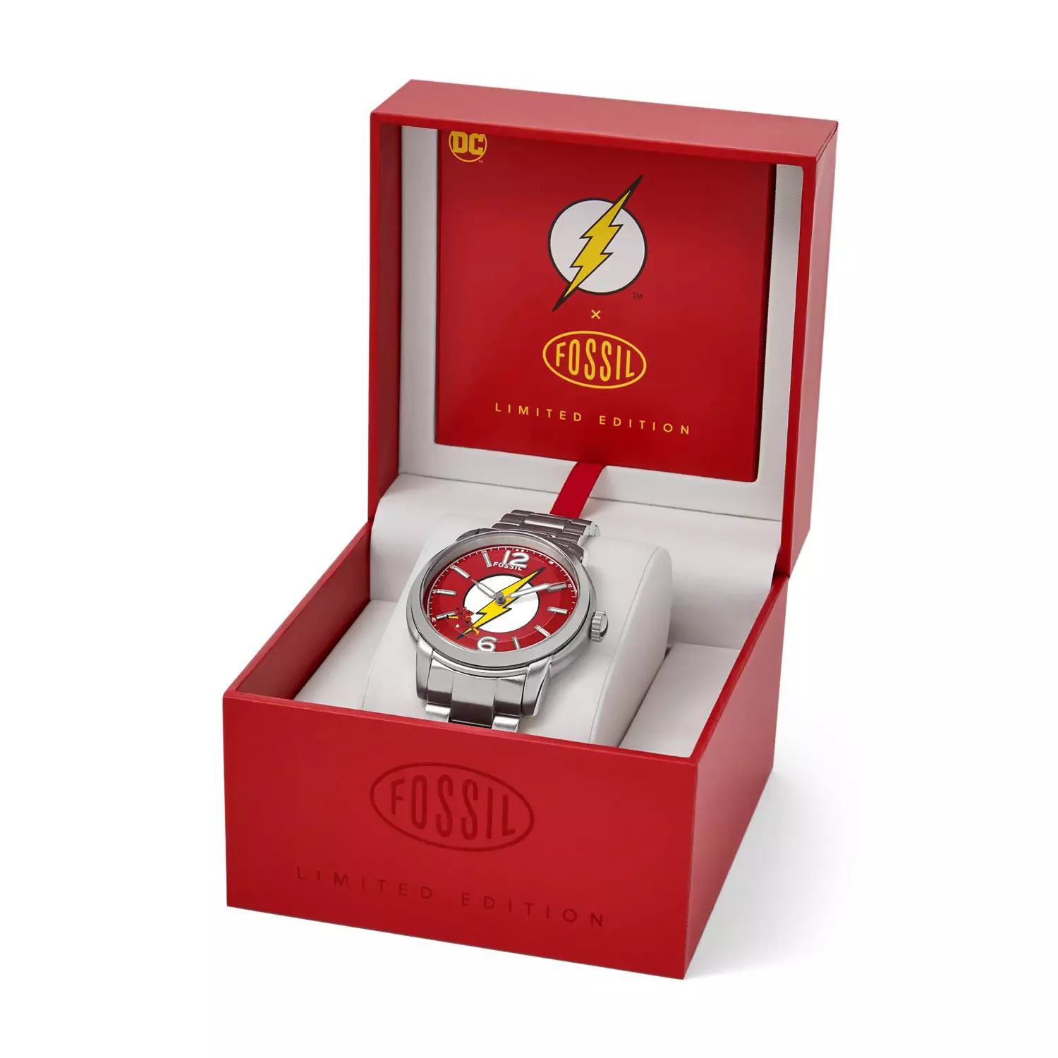 Jual Fossil Fossil The Flash Red Jam Tangan Pria 42MM LE1162 Original ...