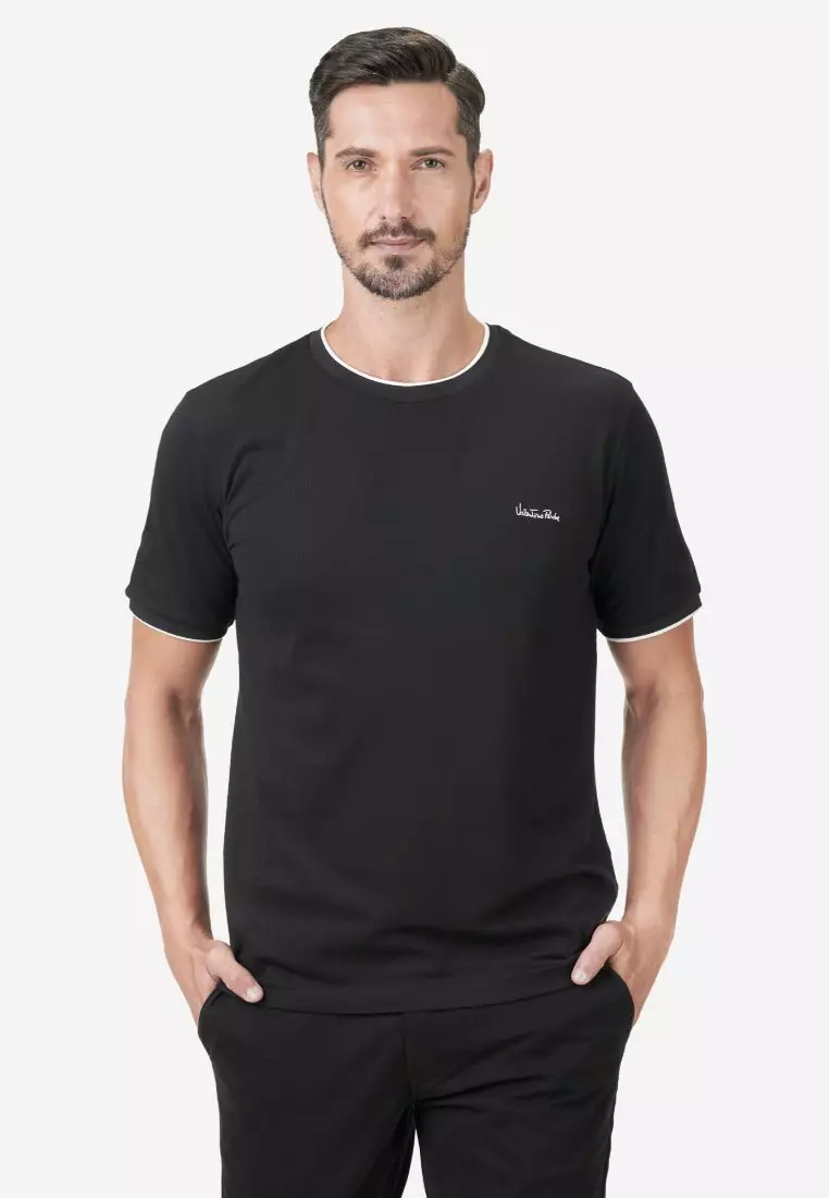 Buy Valentino Rudy Valentino Rudy Italy Mens Basic Tee 048620-0006 Online | ZALORA Malaysia