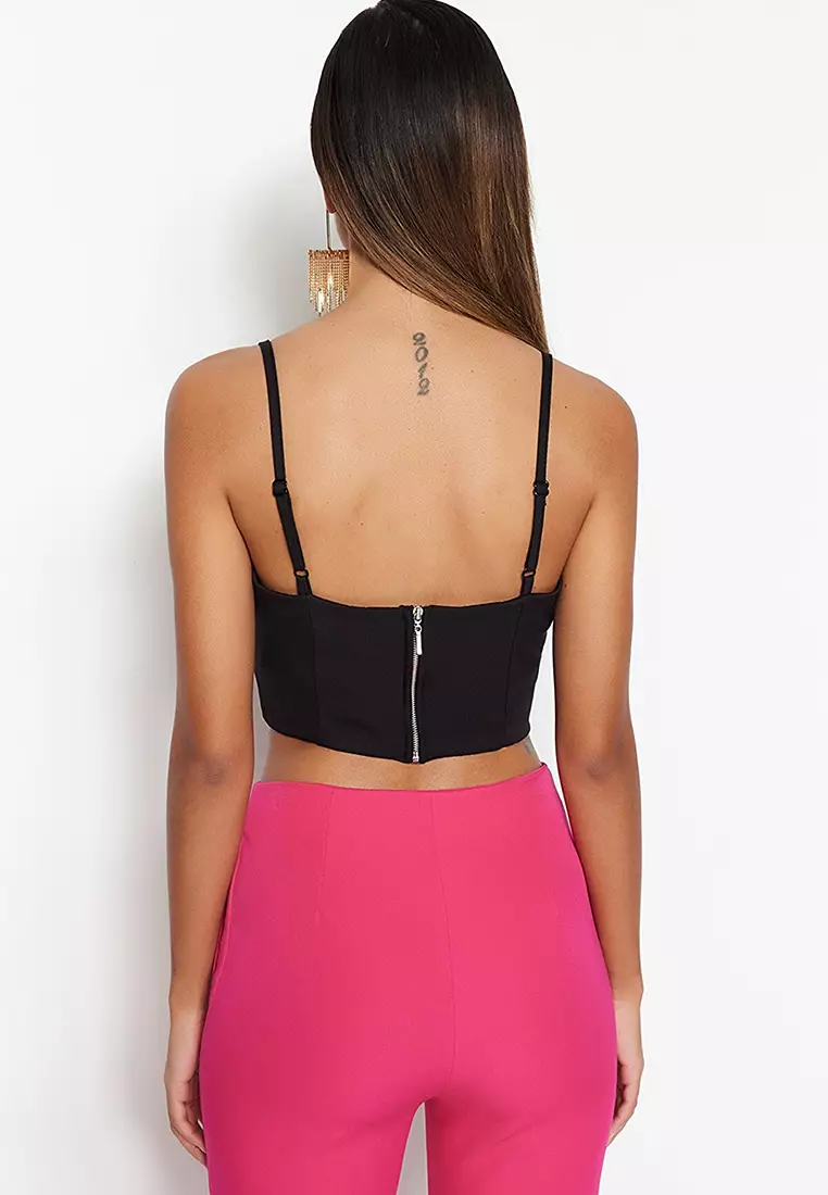 Buy Trendyol Cut-Out Detailed Bustier 2025 Online | ZALORA Philippines