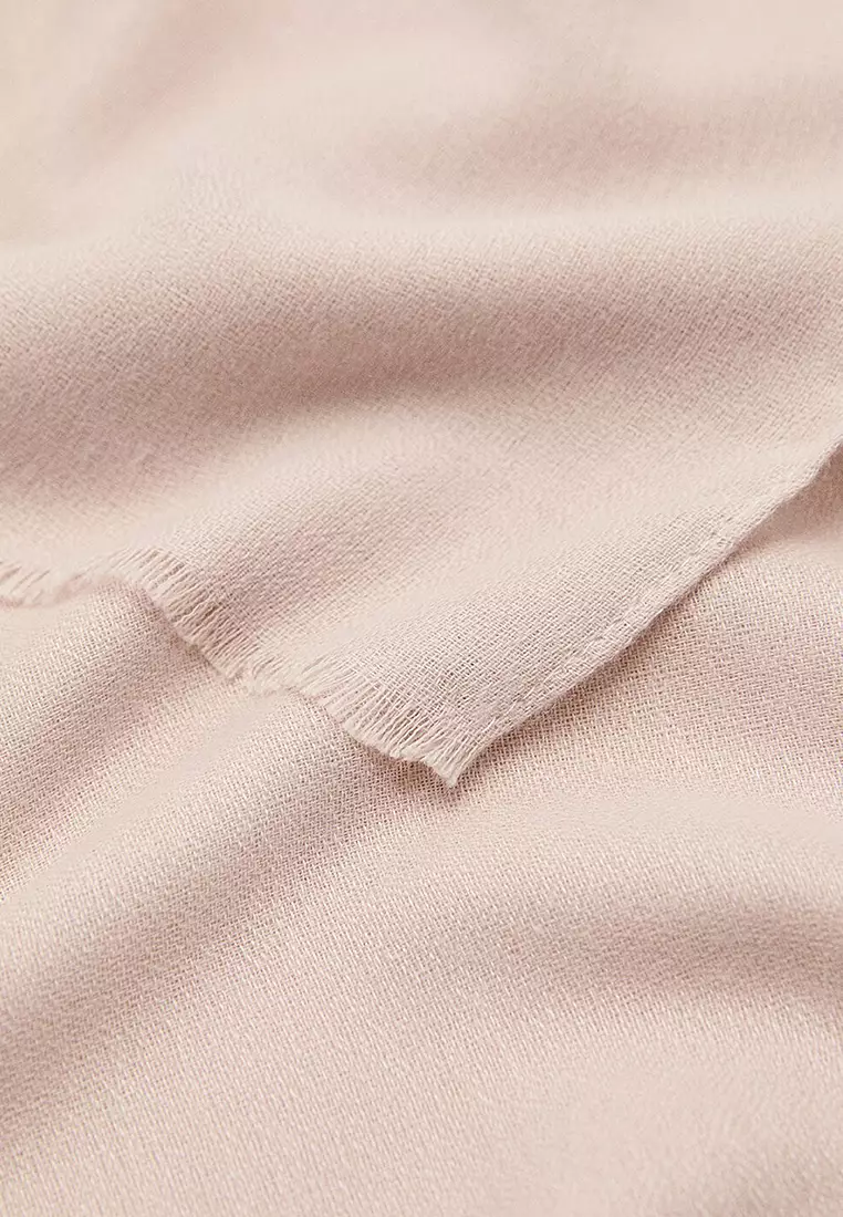 Buy Mango Frayed Edge Scarf Online | ZALORA Malaysia