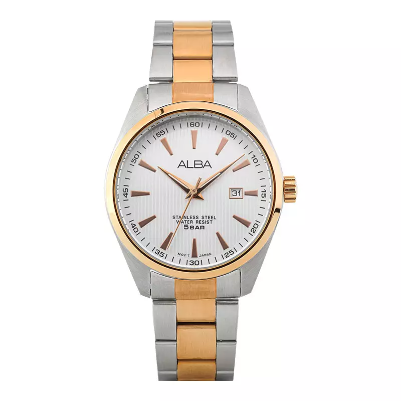 Jual Alba Jam Tangan Pria Alba Fashion AG8394X1 Men Silver Dial Dual ...