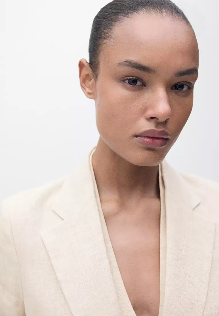 Jual Mango Linen Suit Jacket Original 2025 | ZALORA Indonesia