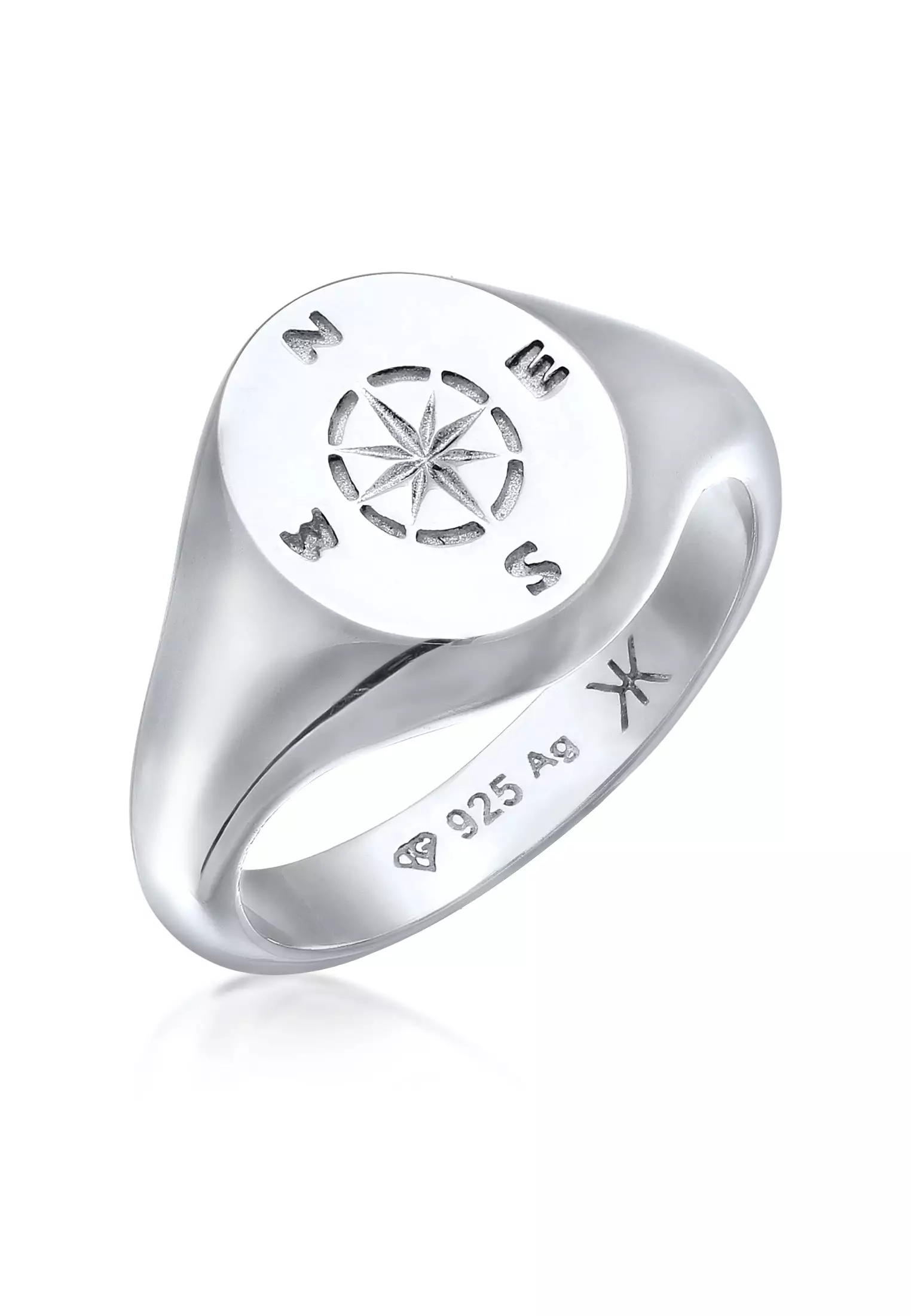 Buy Kuzzoi Ring Men Compass Maritime Silver Online | ZALORA Malaysia