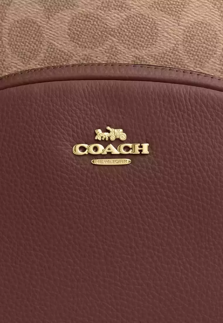 Coach Court Backpack In Signature Canvas Tan/Brown CZ176 2025 | Buy ...