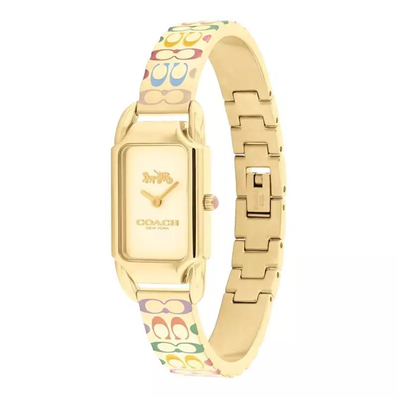 Jual COACH Jam Tangan Wanita Coach Cadie 14504195 Ladies Gold Dial Gold ...