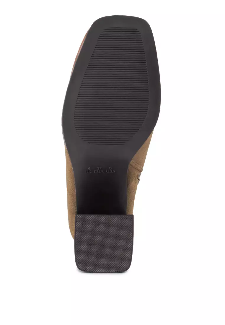 Buy London Rag Tan Cut Out Block Heeled Chelsea Boots 2025 Online ...