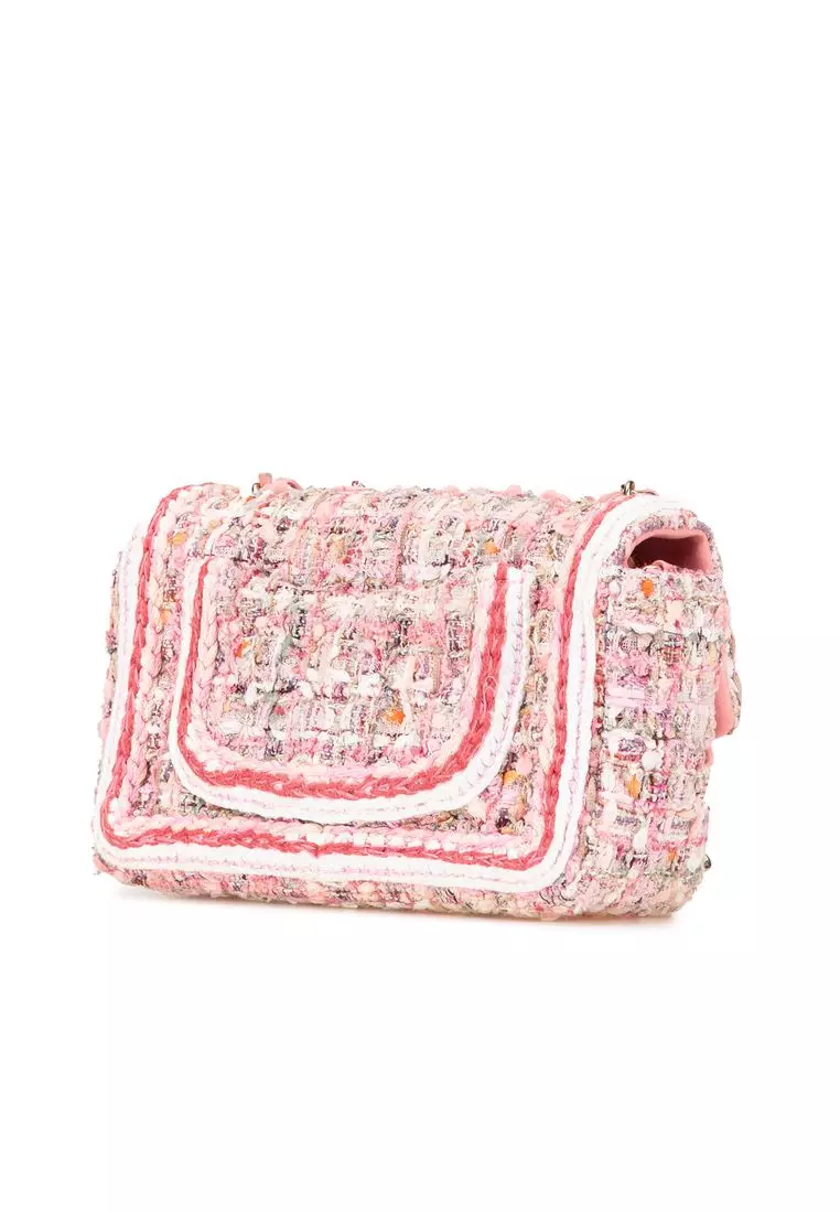 Buy Chanel Pre-Loved Chanel Mini Rectangular Classic Tweed Braid Flap ...