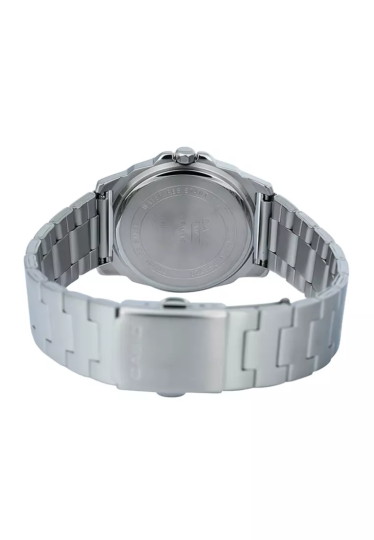 Jual Casio Casio Jam Tangan Analog Pria Silver Brown Stainless Steel Mtp E720d 8av