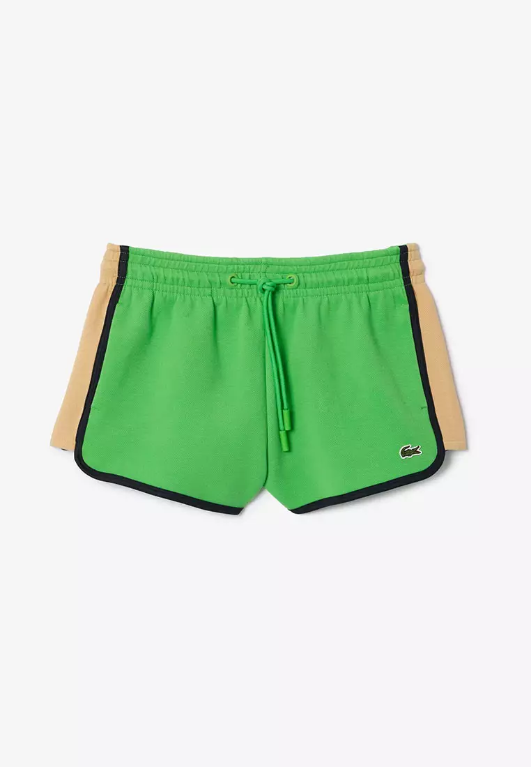 Buy Lacoste Contrast Seam Double Sided Piqué Shorts 2026 Online | ZALORA