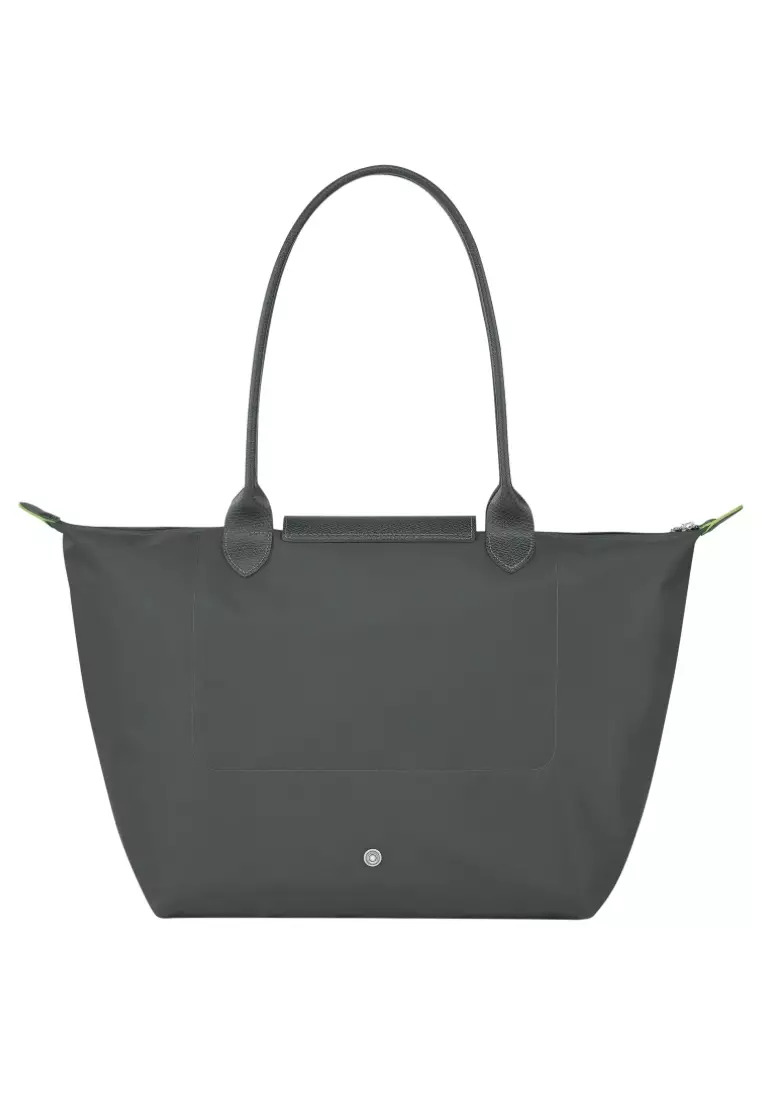 Jual LONGCHAMP Longchamp Le Pliage Green Tote bag L Graphite Original ...