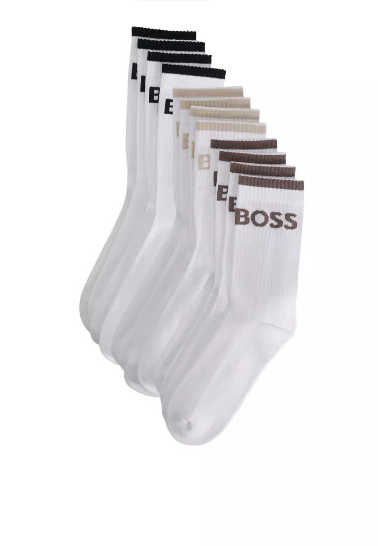 Buy BOSS 6 Pack Stripe Crew Socks - BOSS Business 2025 Online | ZALORA