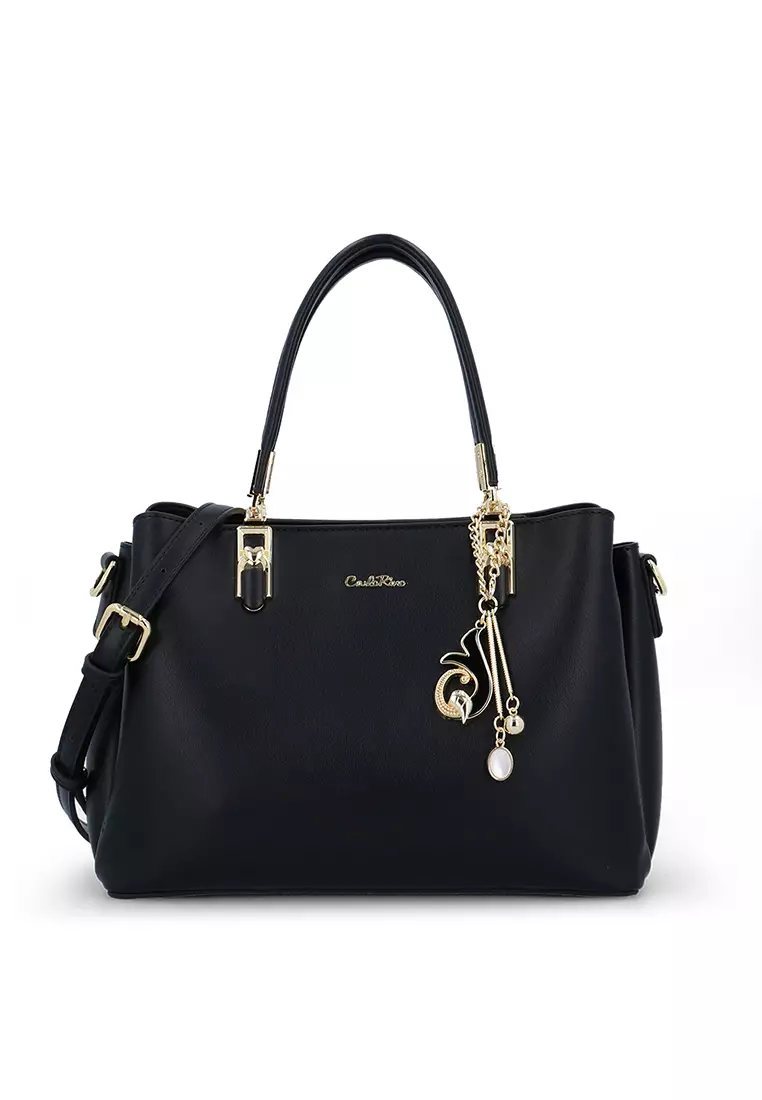 Buy Carlo Rino Miss Carlo Top Handle - Black Online | ZALORA Malaysia