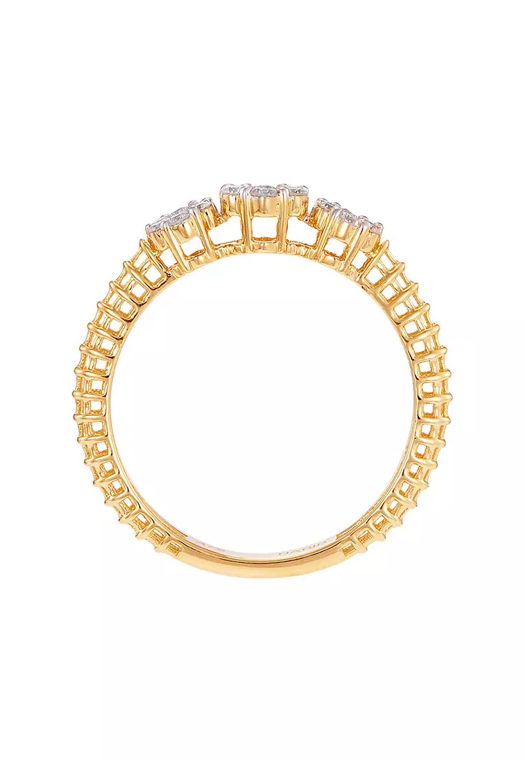 Buy HABIB HABIB Trilogy Diamond Ring in 375/9K Yellow Gold 269490524 ...