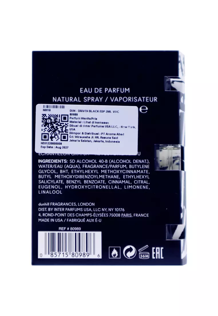 Jual Dunhill Dunhill Driven Black Man (Vial) 2 ML Original 2024 ...