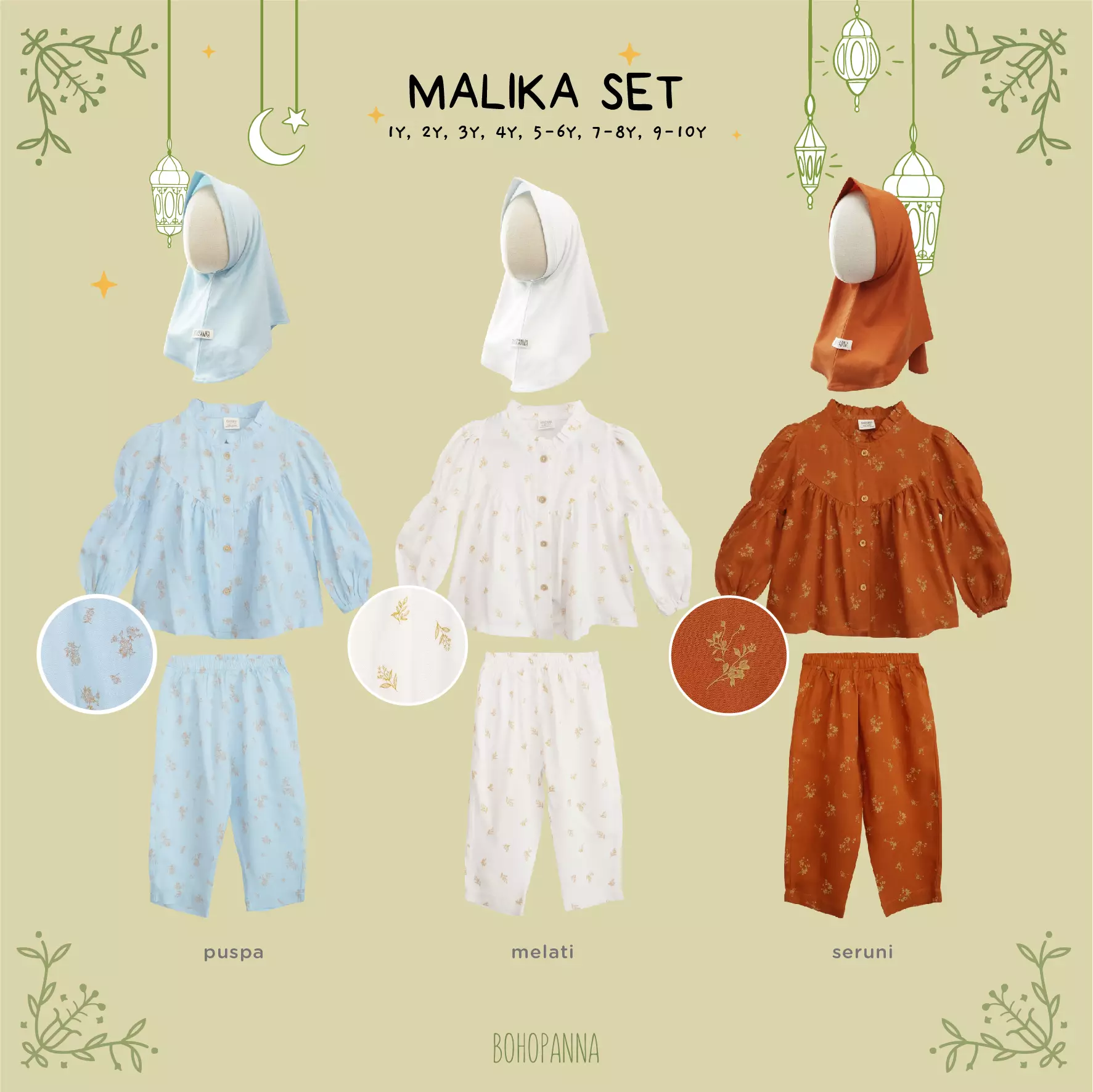 Jual Bohopanna BOHOPANNA - RAYA COLLECTION - MALIKA SET - Setelan Anak Original 2025 | ZALORA ...