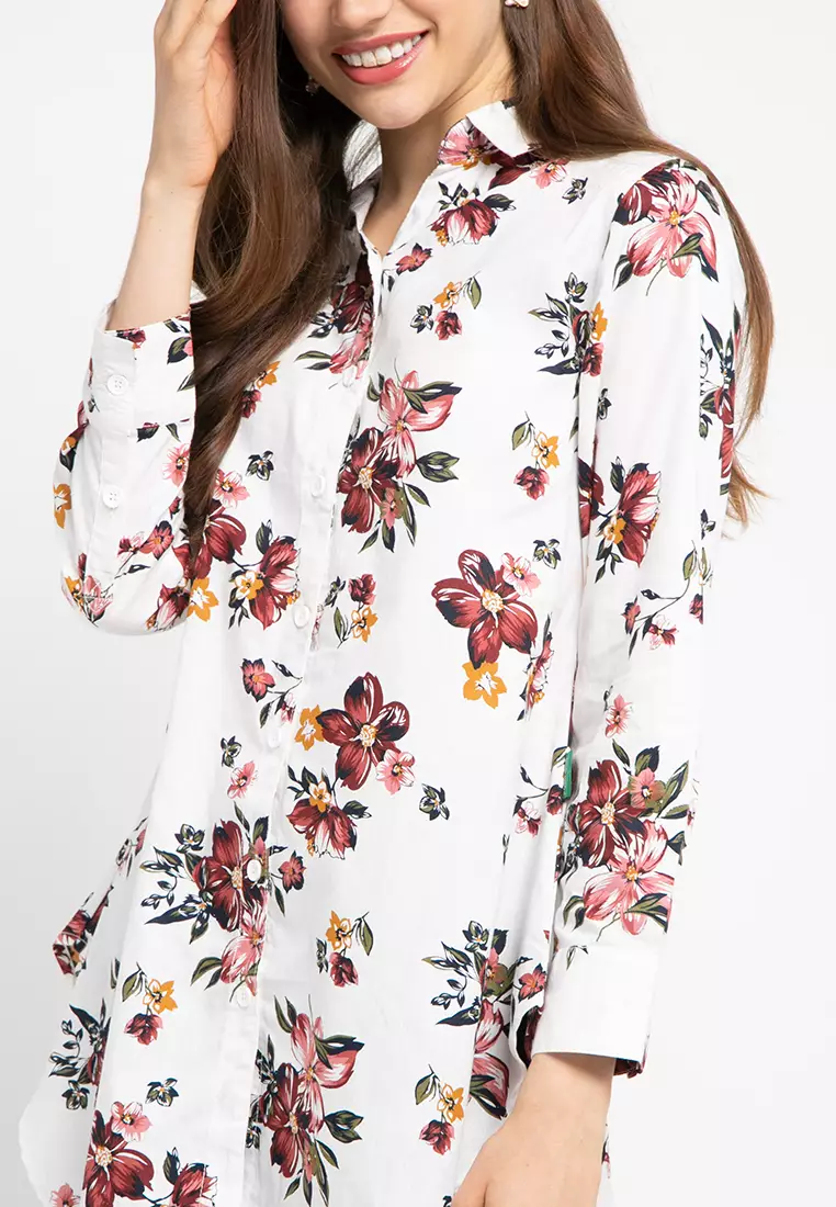 Jual Point One MALINDA Floral Blouse Original 2025 | ZALORA Indonesia