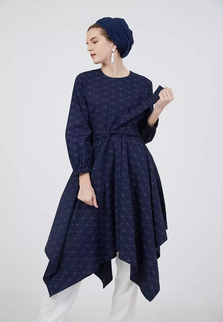 Jual Berrybenka Label Frevona Maxi Dress Blue Original 2025 | ZALORA ...