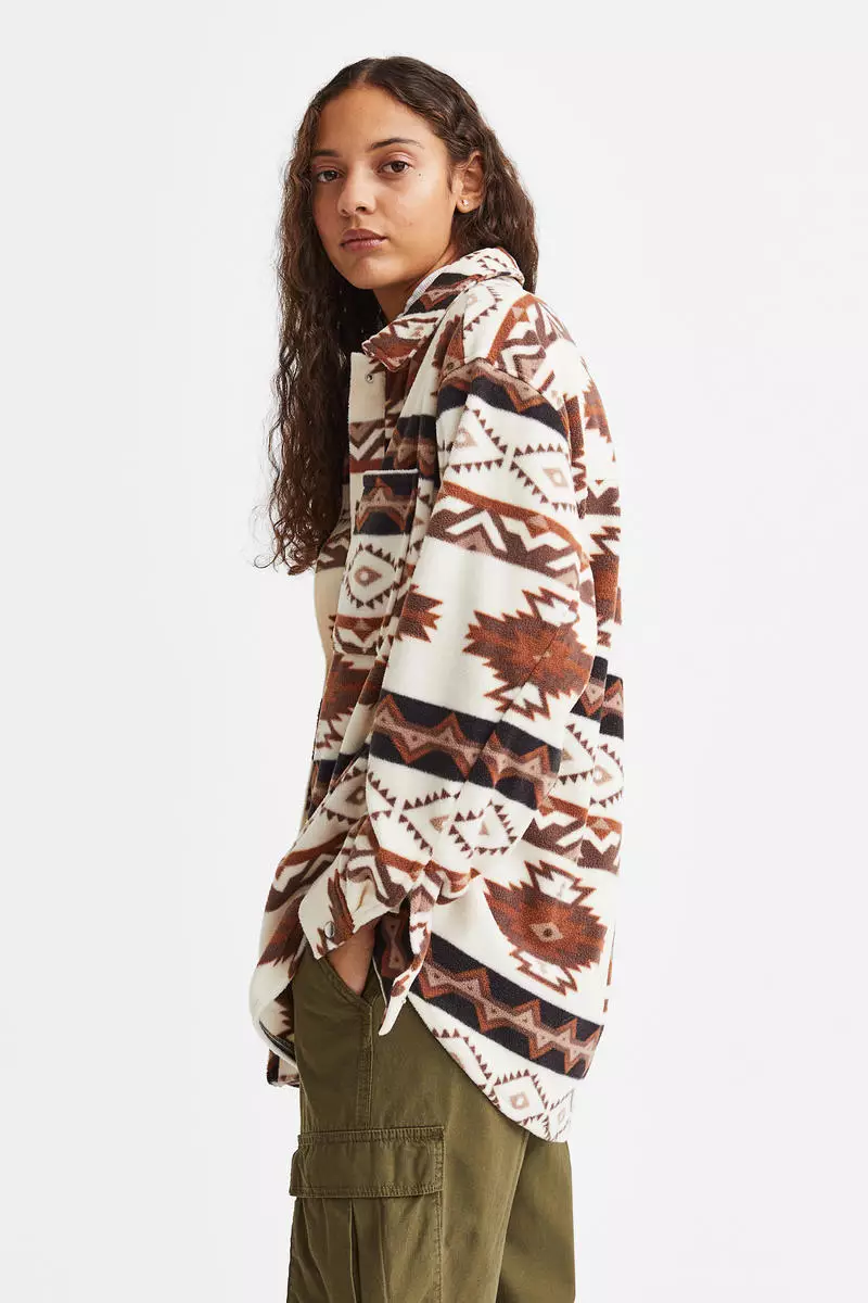 Buy H&M Fleece shacket 2025 Online | ZALORA Philippines