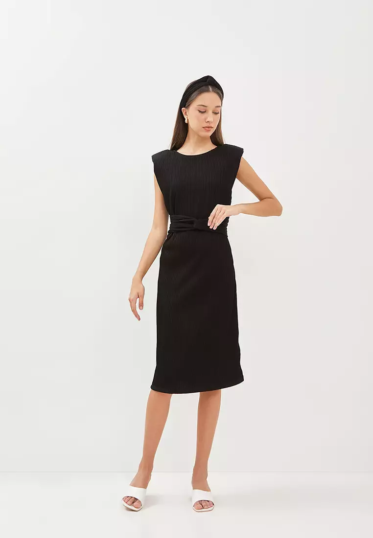 Jual Simplicity SIMPLICITY Twisted Detail Mini Dress With Padded ...